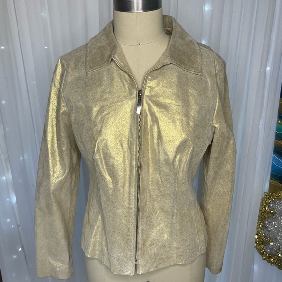 Russell Kemp | Jackets & Coats | Gorgeous Gold Leather Jacket By ...